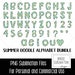 Summer Doodle Alphabet Bundle Summer PNG Letters Numbers & - Etsy