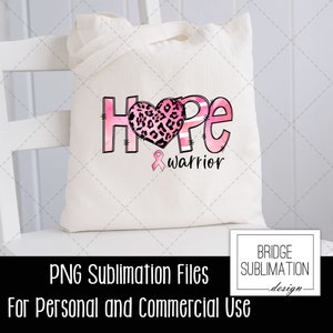 Pink Hope PNG, Breast Cancer Awareness Sublimation Design, Pink Ribbon ...
