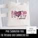 Pink Hope PNG Breast Cancer Awareness Sublimation Design - Etsy
