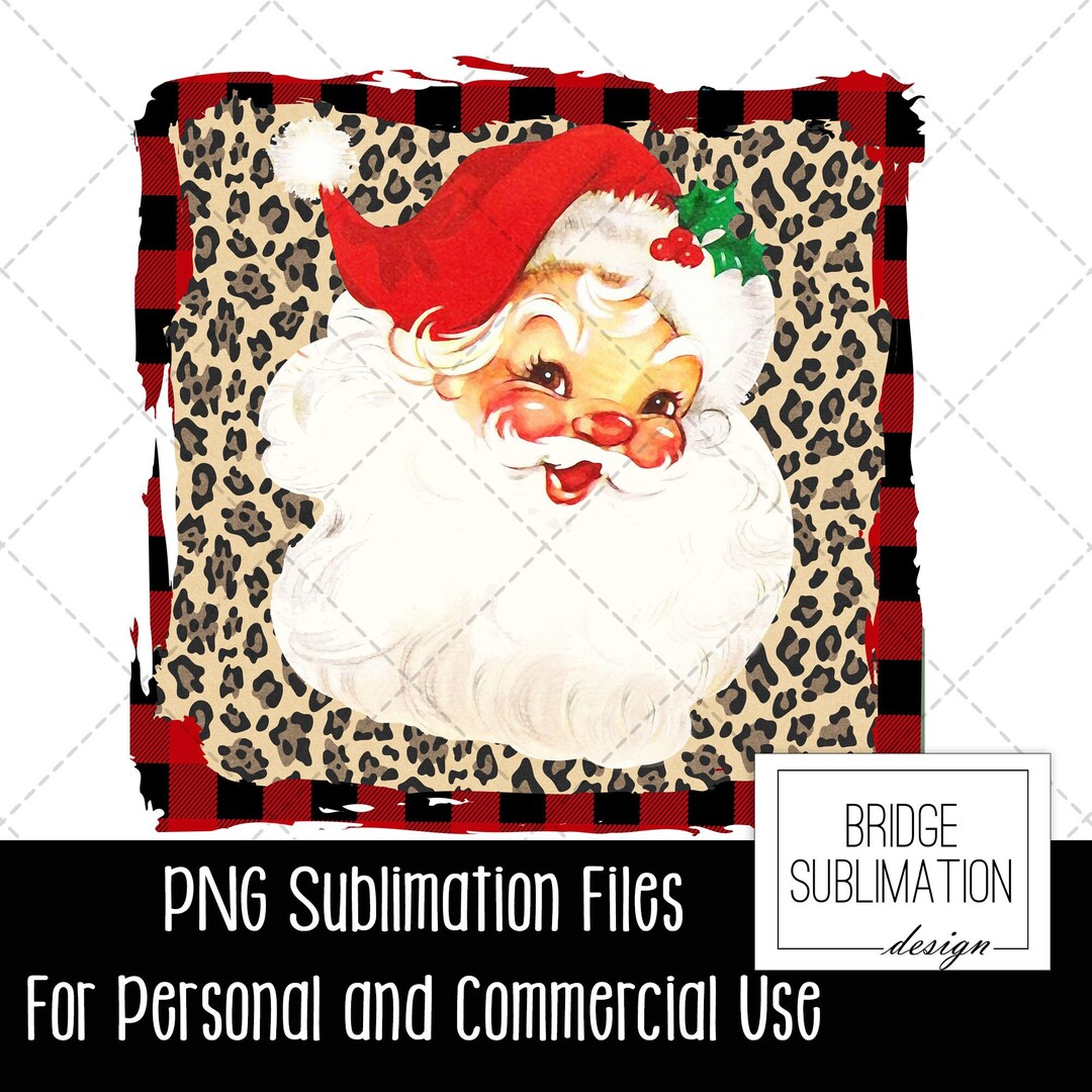 Vintage Santa Christmas PNG, Vintage Christmas Sublimation Design ...