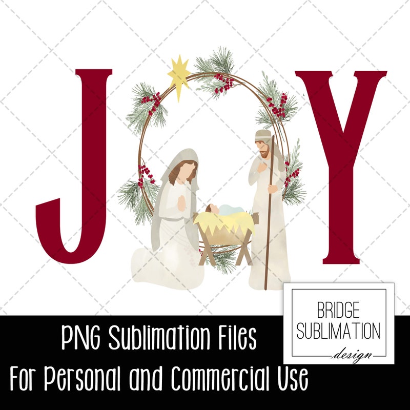 Joy Nativity Svg - Etsy