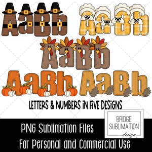 Thanksgiving Alphabet PNG, Thanksgiving PNG Letters, Numbers ...