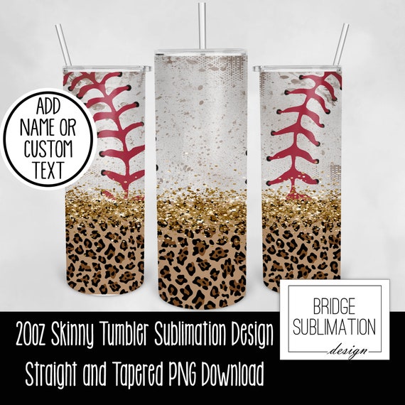 Baseball Sublimation Wrap Baseball Mom Sports 20oz Skinny - Etsy