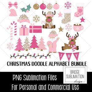 Christmas Alphabet PNG, Christmas PNG Letters, Numbers & Accessories ...
