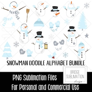 Snowman Alphabet PNG, Snowman PNG Letters, Numbers & Accessories ...