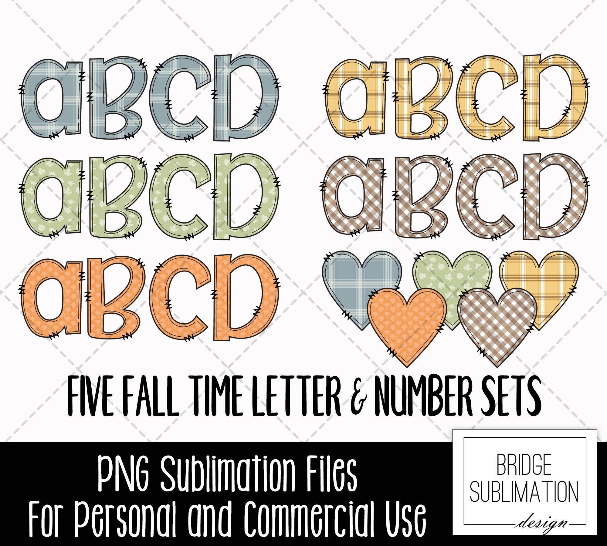 Fall Doodle Alphabet Bundle Autumn PNG Letters Numbers & - Etsy