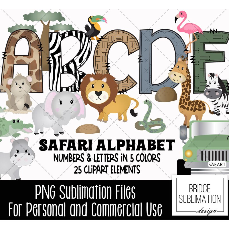 Safari Letters - Etsy