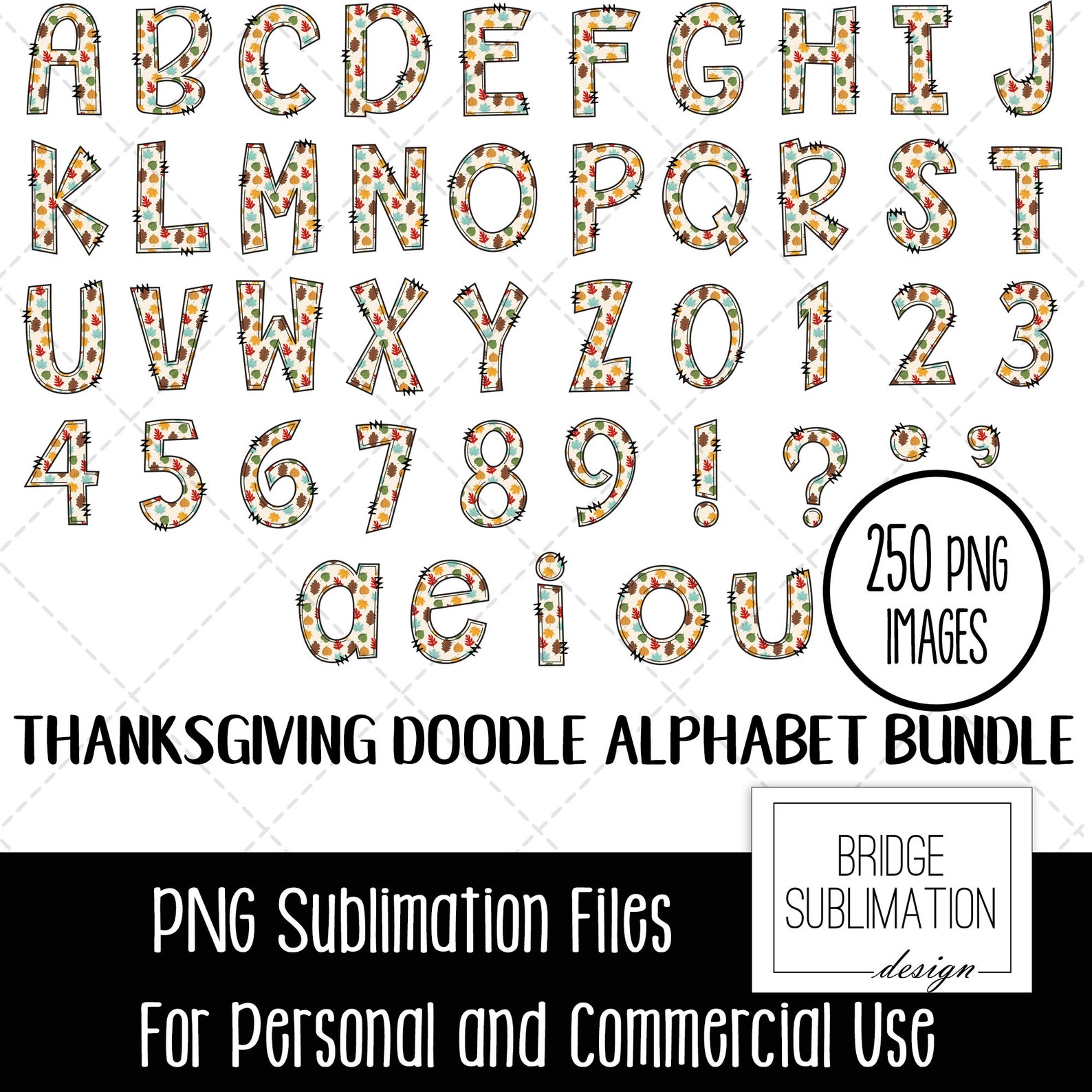 Thanksgiving Alphabet PNG, Thanksgiving PNG Letters, Numbers ...
