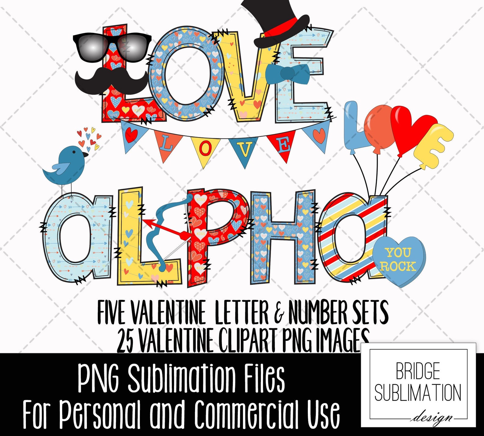 Valentine's Day Alphabet PNG Love Heartpng Letters - Etsy
