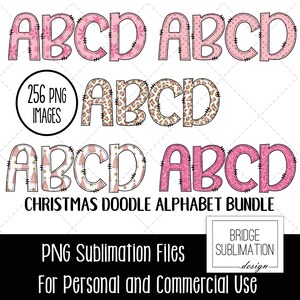 Christmas Alphabet PNG, Christmas PNG Letters, Numbers & Accessories ...