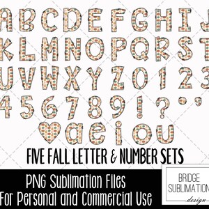 Fall Doodle Letters Bundle, Autumn Alphabet PNG, Fall Autumn ...