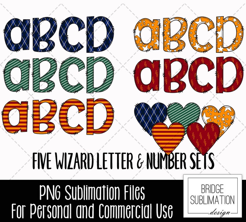 Wizard Magic Doodle Alphabet Bundle, Wizard PNG Letters, Numbers ...