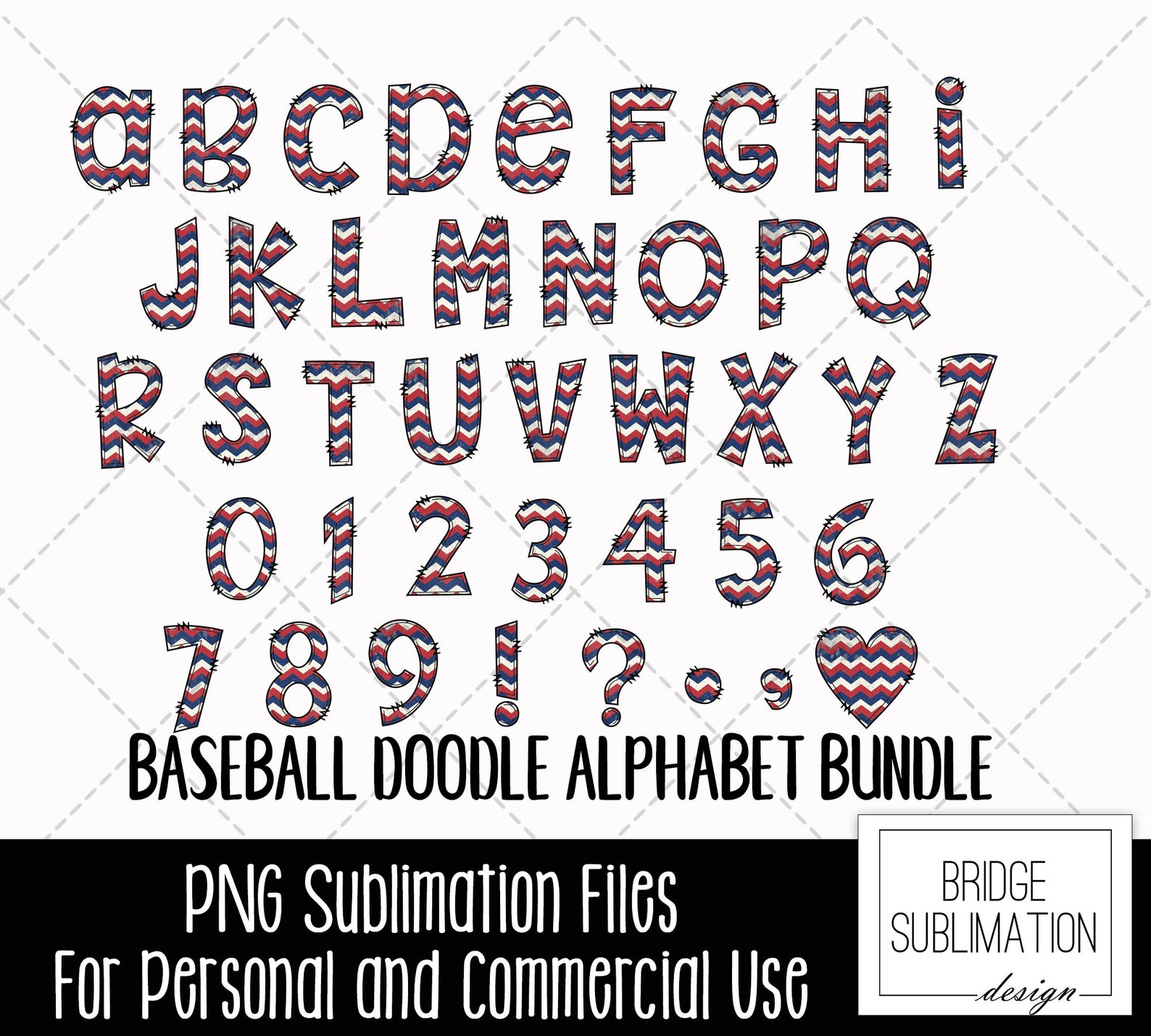 Baseball Doodle Alphabet Bundle, Baseball PNG Letters, Numbers ...