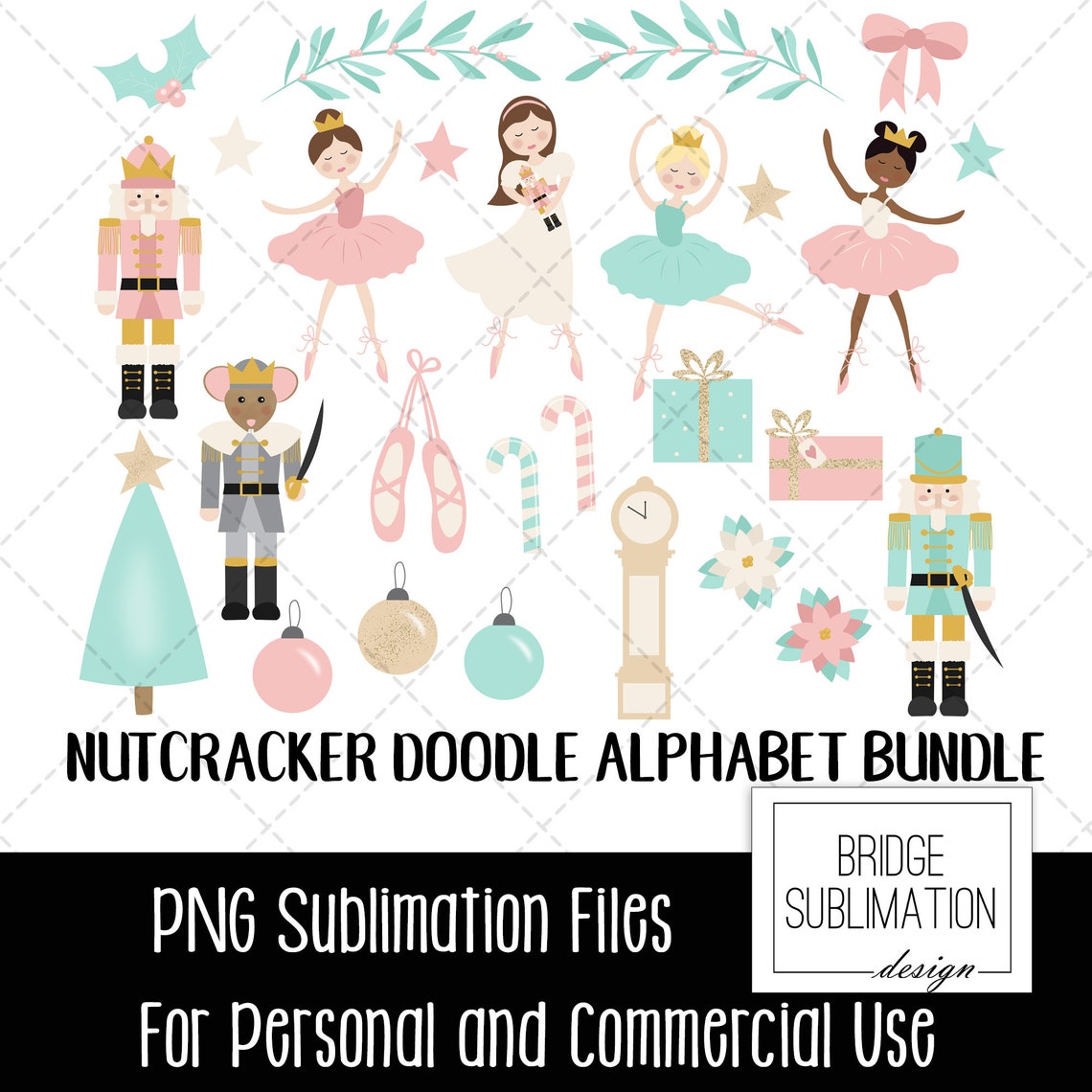 Nutcracker Alphabet PNG Nutcracker PNG Letters Numbers & - Etsy