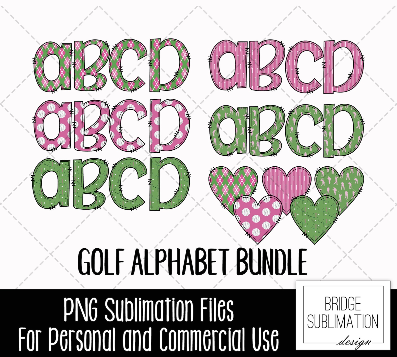 Golf Doodle Alphabet Bundle Golf PNG Letters Numbers & - Etsy