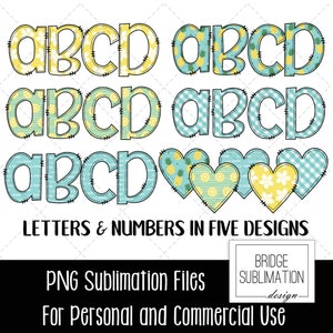 Summer Doodle Letters Bundle Summer Alphabet PNG Summer | Etsy