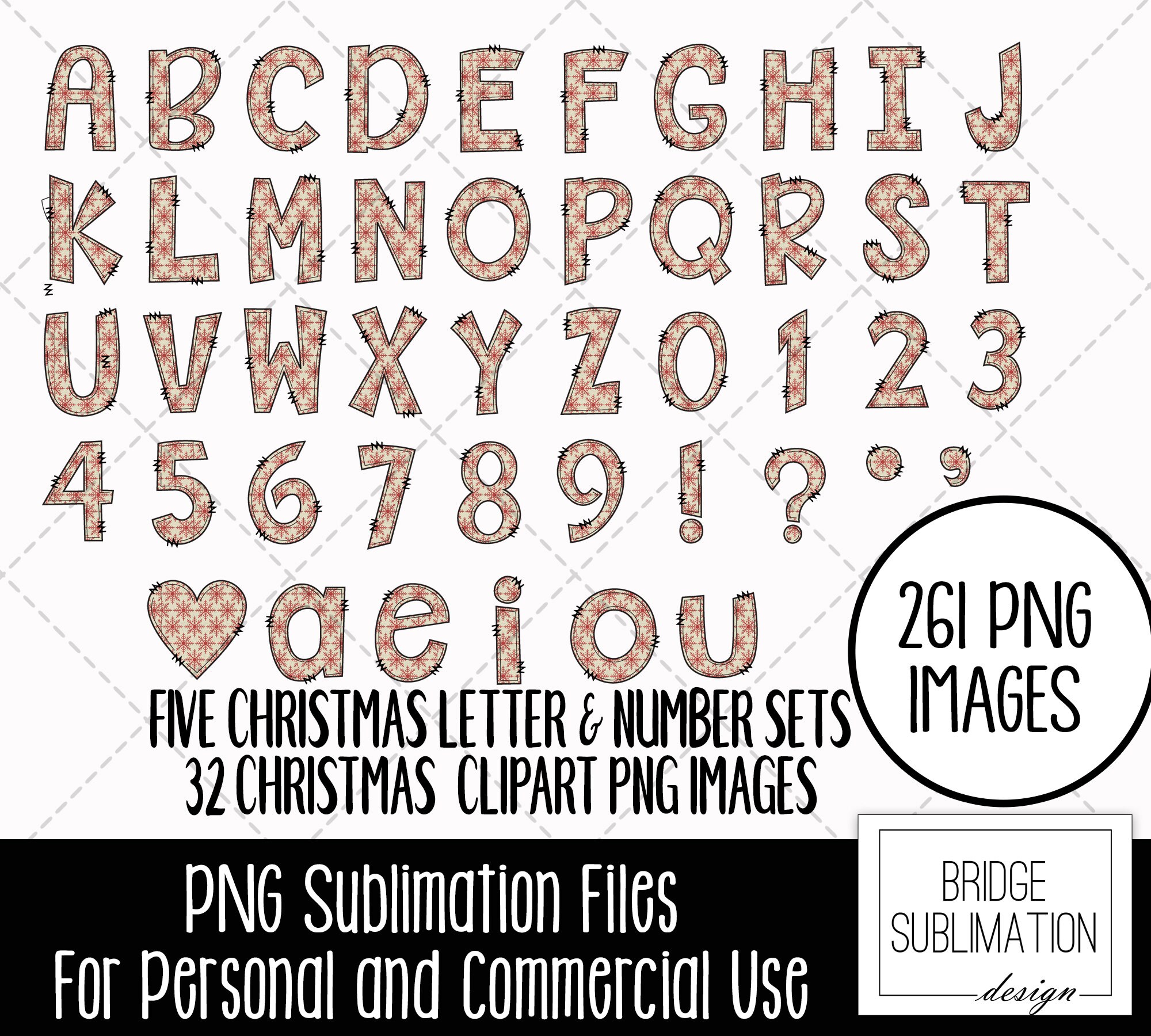 Christmas Alphabet PNG Christmas PNG Letters Numbers & - Etsy