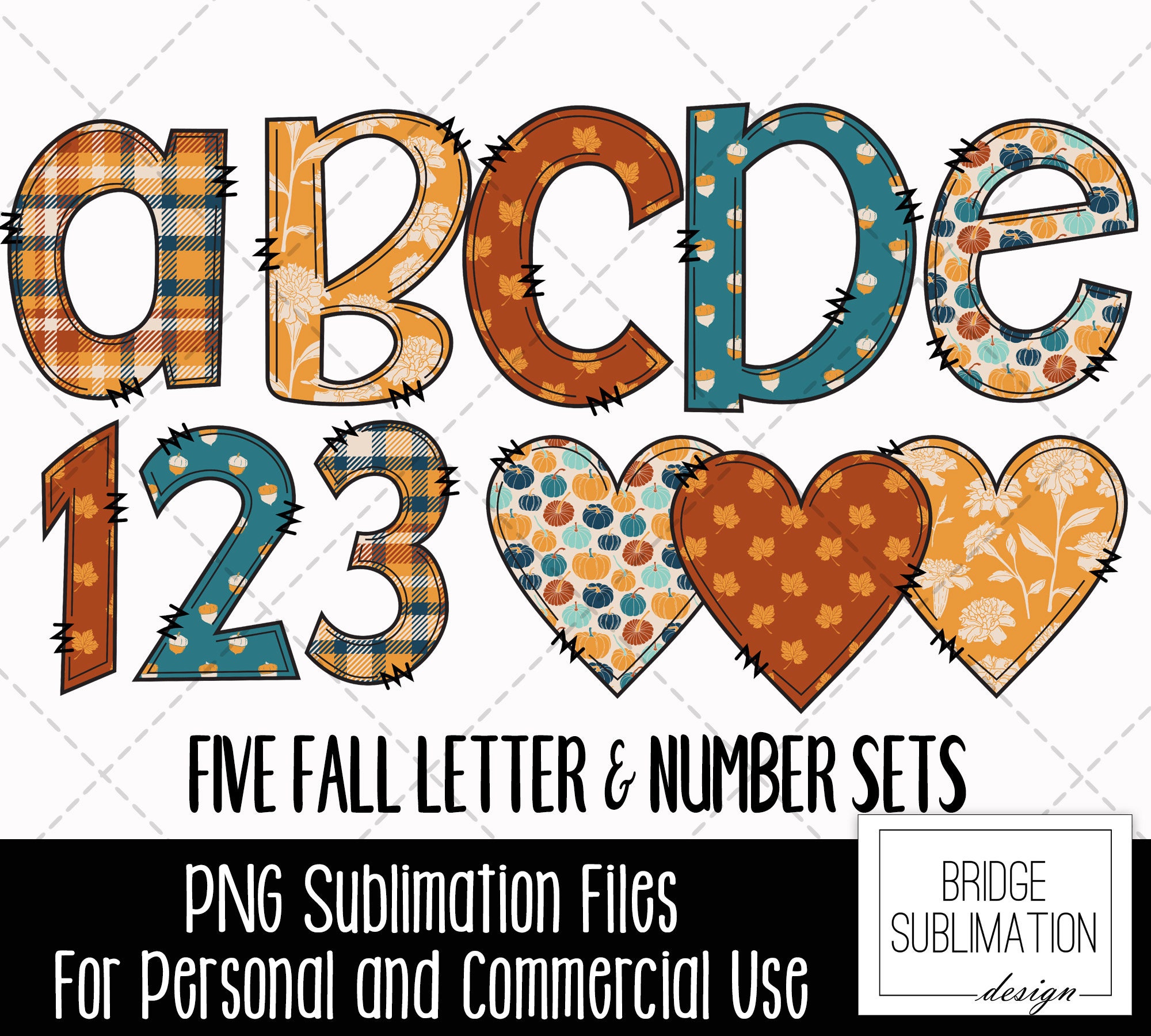 Fall Doodle Letters Bundle Autumn Alphabet PNG Fall Autumn - Etsy