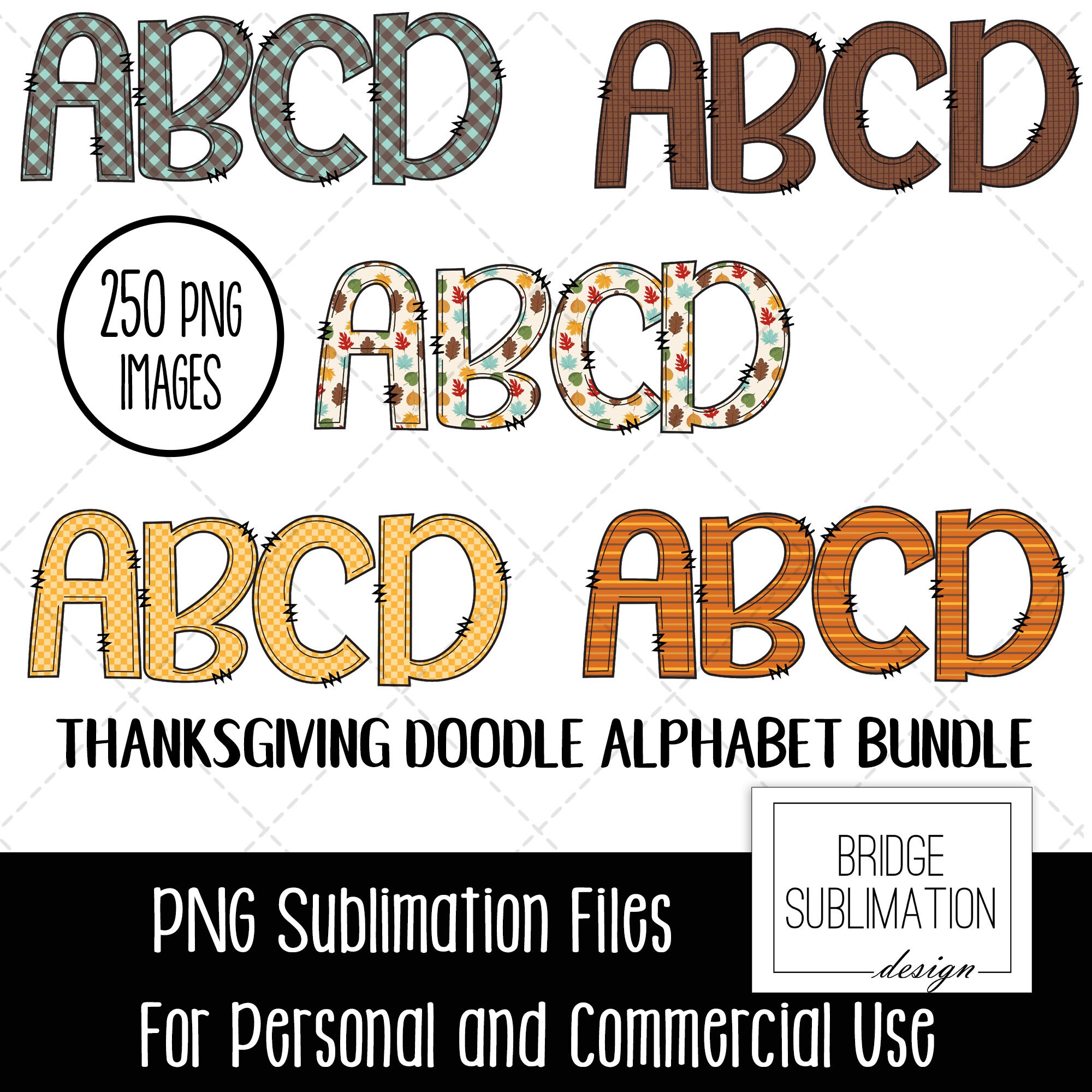 Thanksgiving Alphabet PNG Thanksgiving PNG Letters Numbers & - Etsy