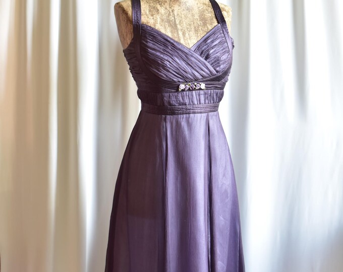 Vintage Y2K Violet Purple 100% Silk Whimsy Sheer Fairycore Classic ...