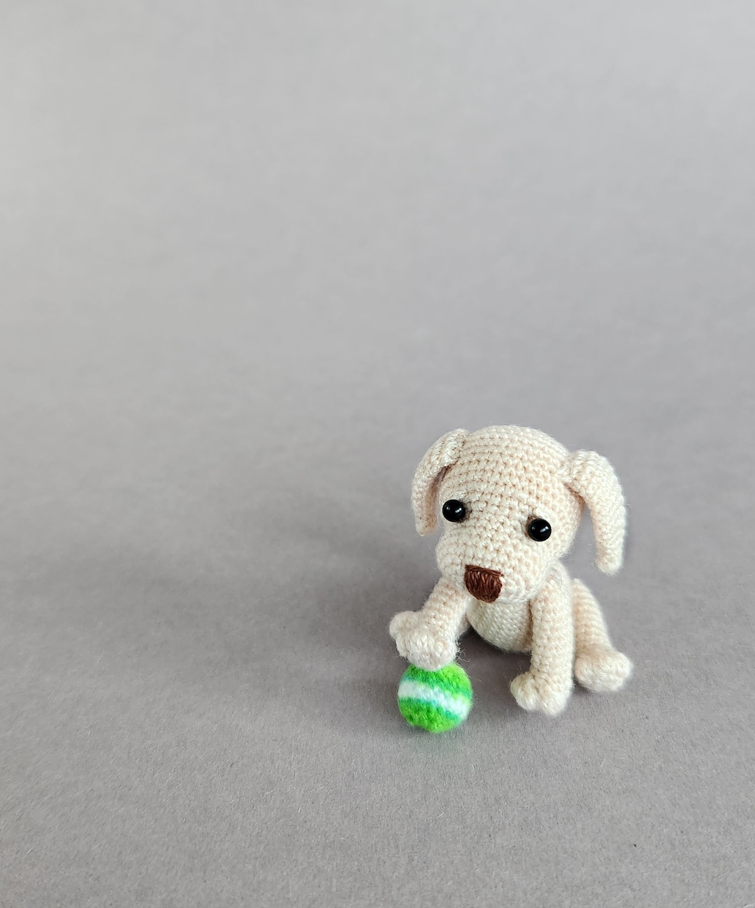 Labrador Dog 4,5 Cm Amigurumi Crochet, Dog Lover Gift, Mini Dog ...