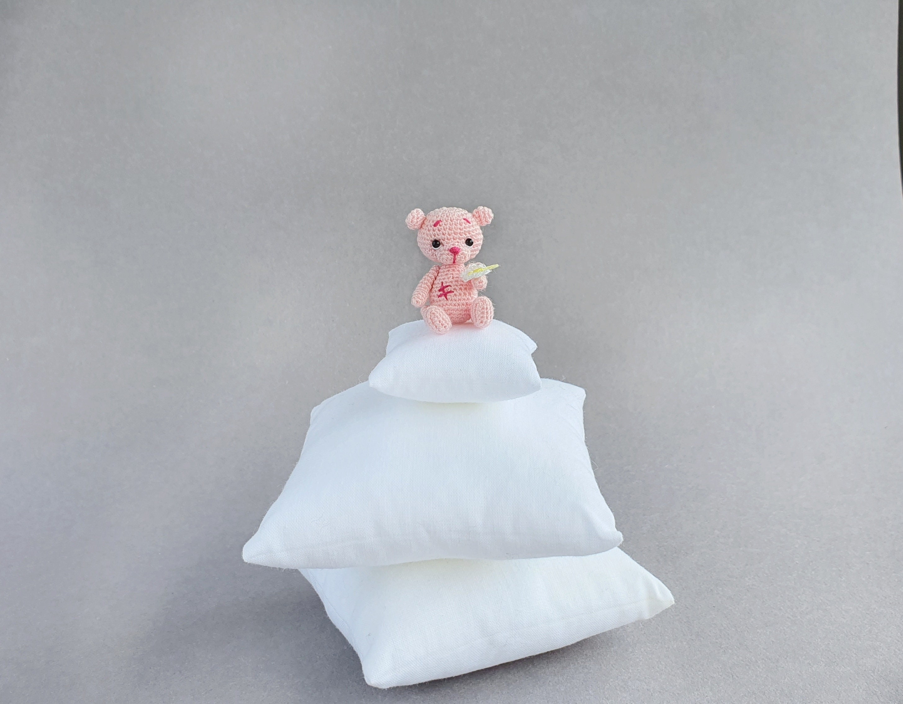 Mini Bear 45 Cm Mini Pink Bear Lover Gift Pocket Pet Friend - Etsy