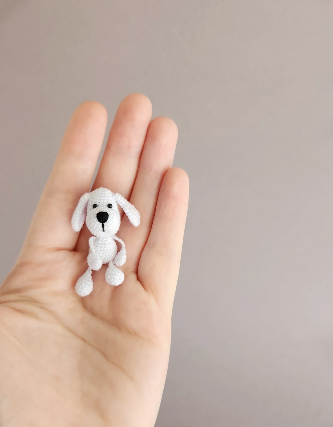 Mini Dog 4,5 Cm, Tiny Puppy Lover Gift, Stuffed Miniature Toy, Pocket ...