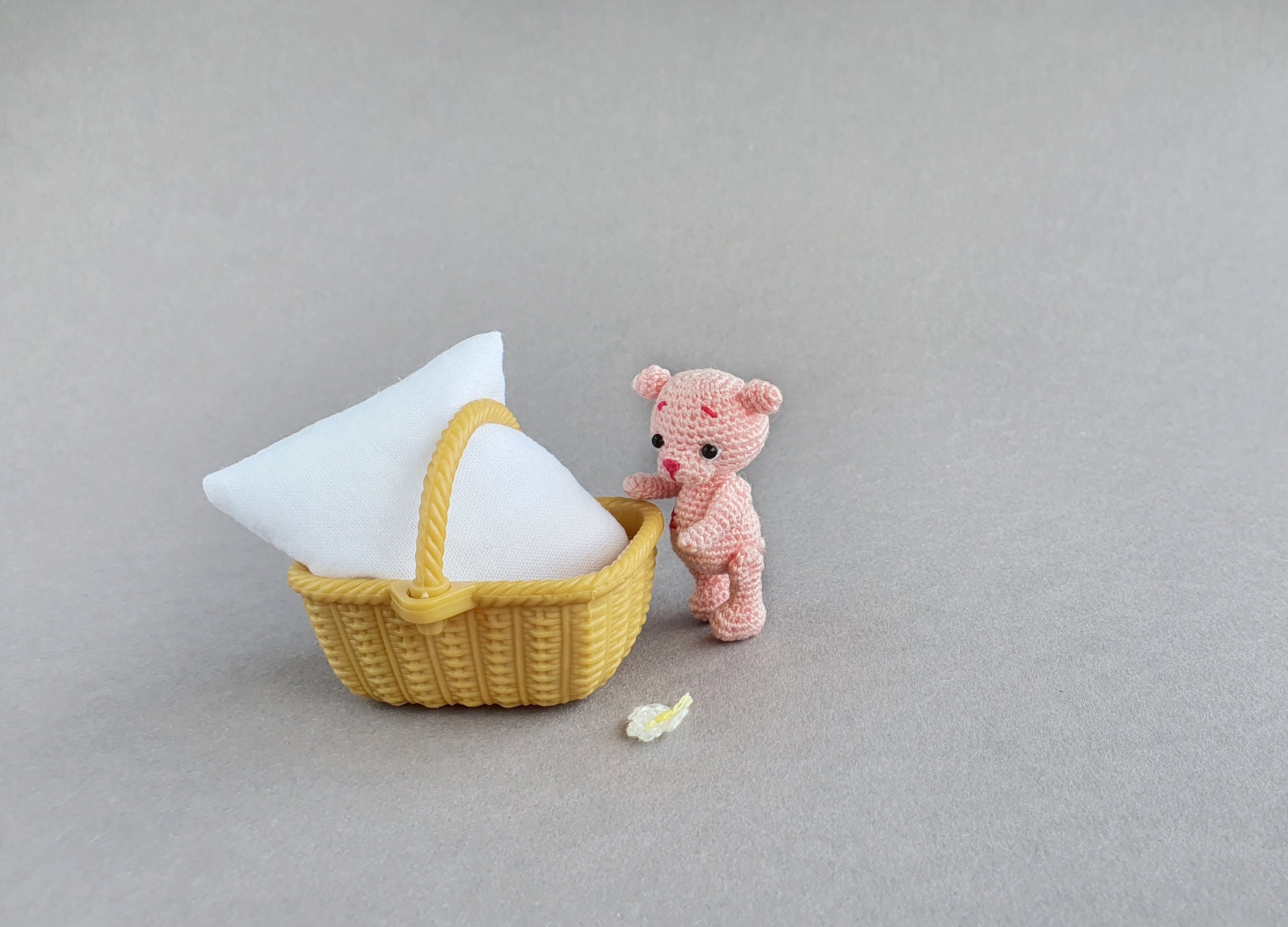 Mini Bear 45 Cm Mini Pink Bear Lover Gift Pocket Pet Friend - Etsy