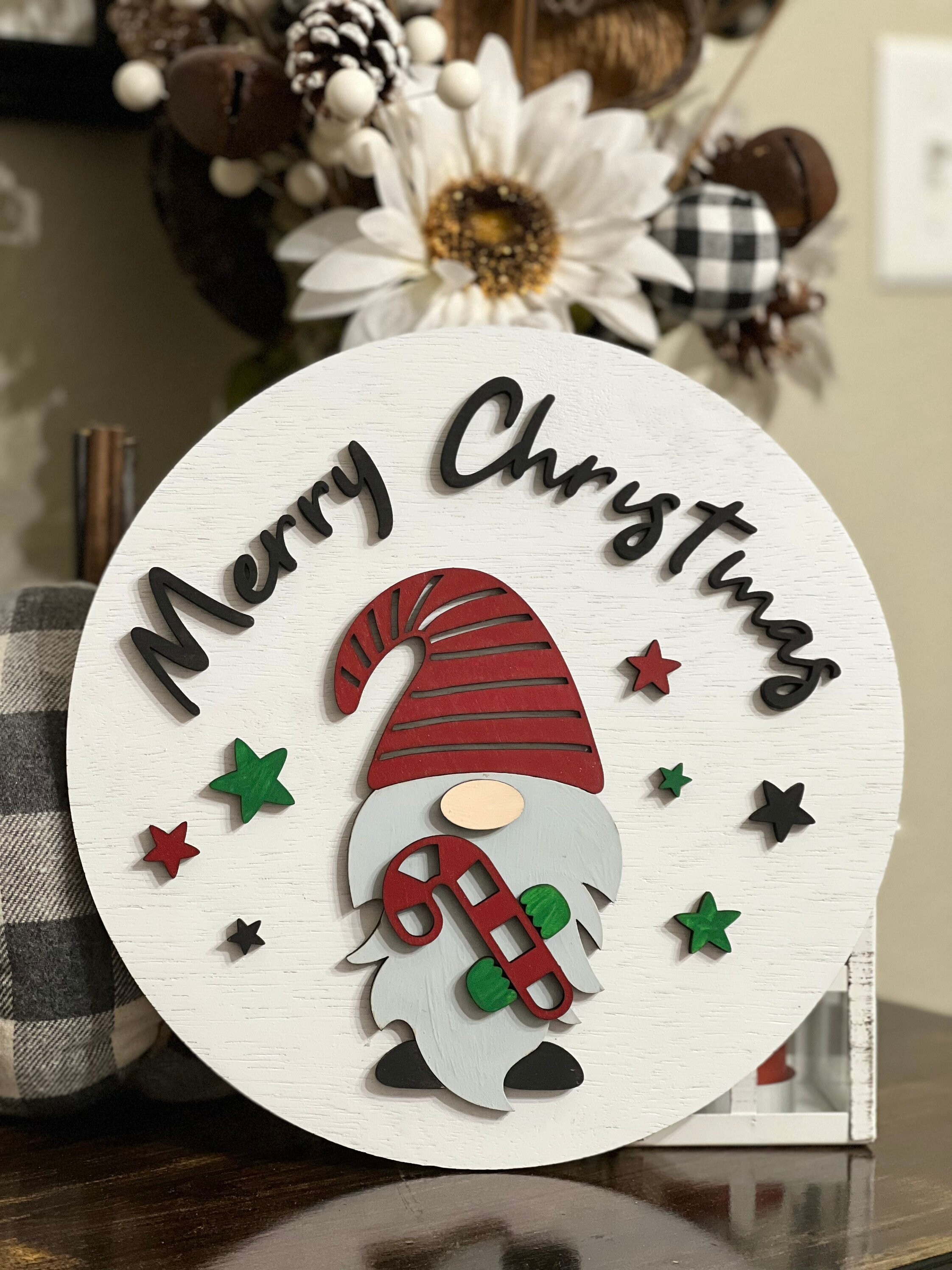 Merry Christmas Gnome Sign | Gnome Christmas Sign | Merry Christmas ...