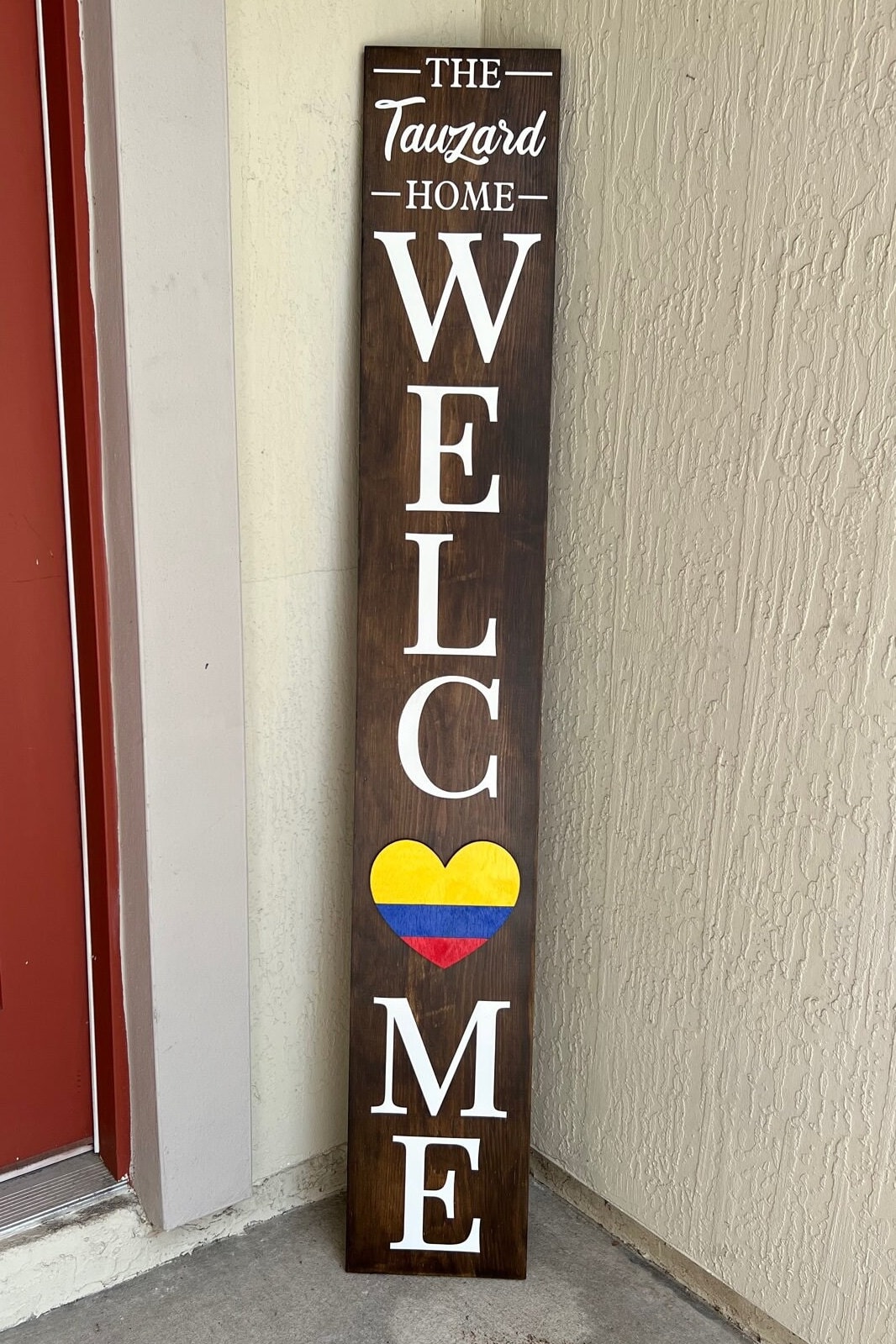 Custom Porch Leaner | Welcome Leaner | Porch Sign | Vertical Leaner ...