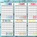 Printable Monthly Calendar 2021-2022 Digital Planner Gradient Theme ...
