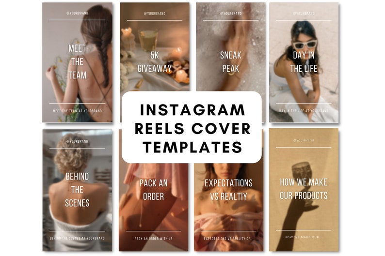 Instagram Reels Cover Templates Custom Canva Template For Etsy