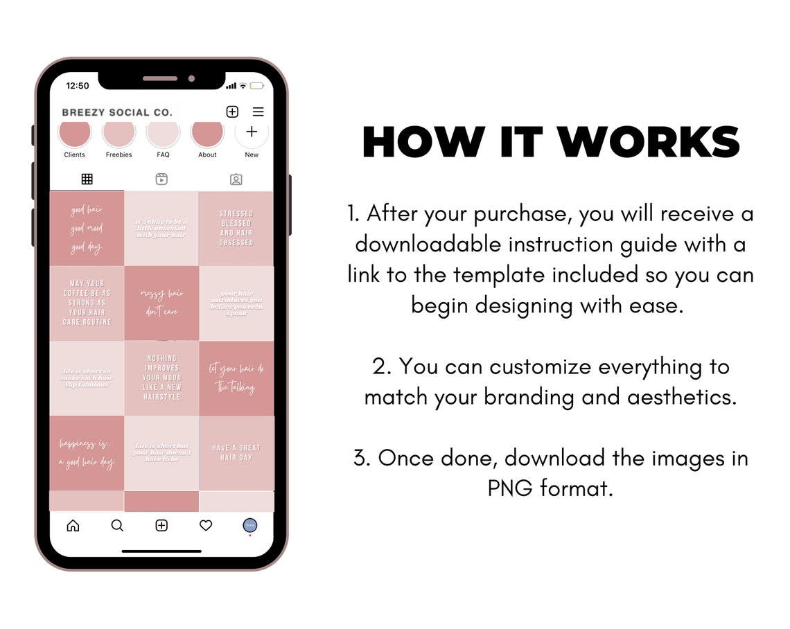 Social Media Canva Template for Hair 40 Hair Quotes for Hair - Etsy