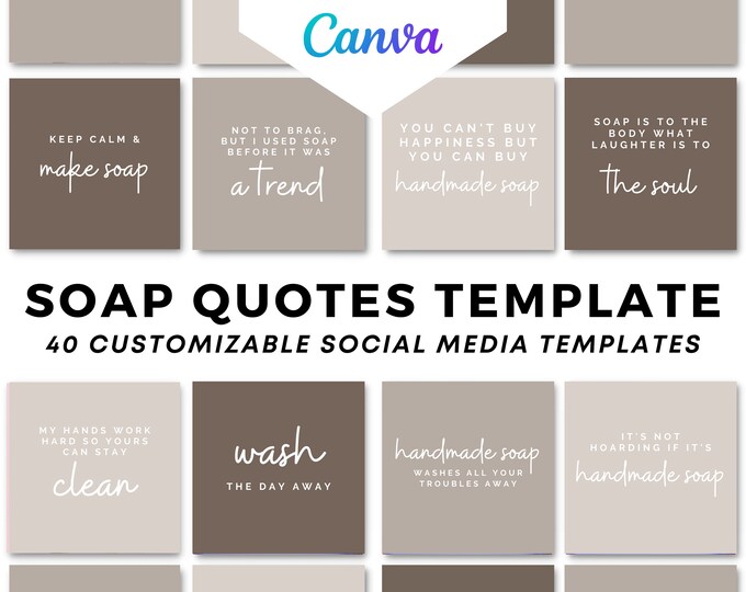 Soap Making Instagram Posts 50 Ready to Post Handcrafted Instagram ...