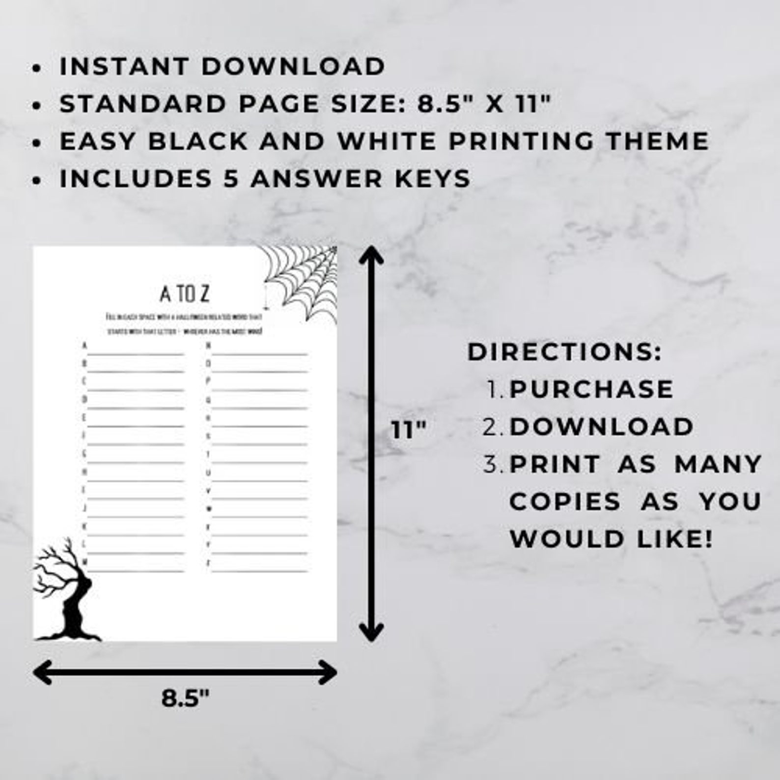 Halloween Game Pack Halloween Printable Games Halloween Party Games Fun ...