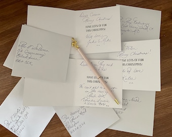 Handwritten Christmas Cards - Etsy