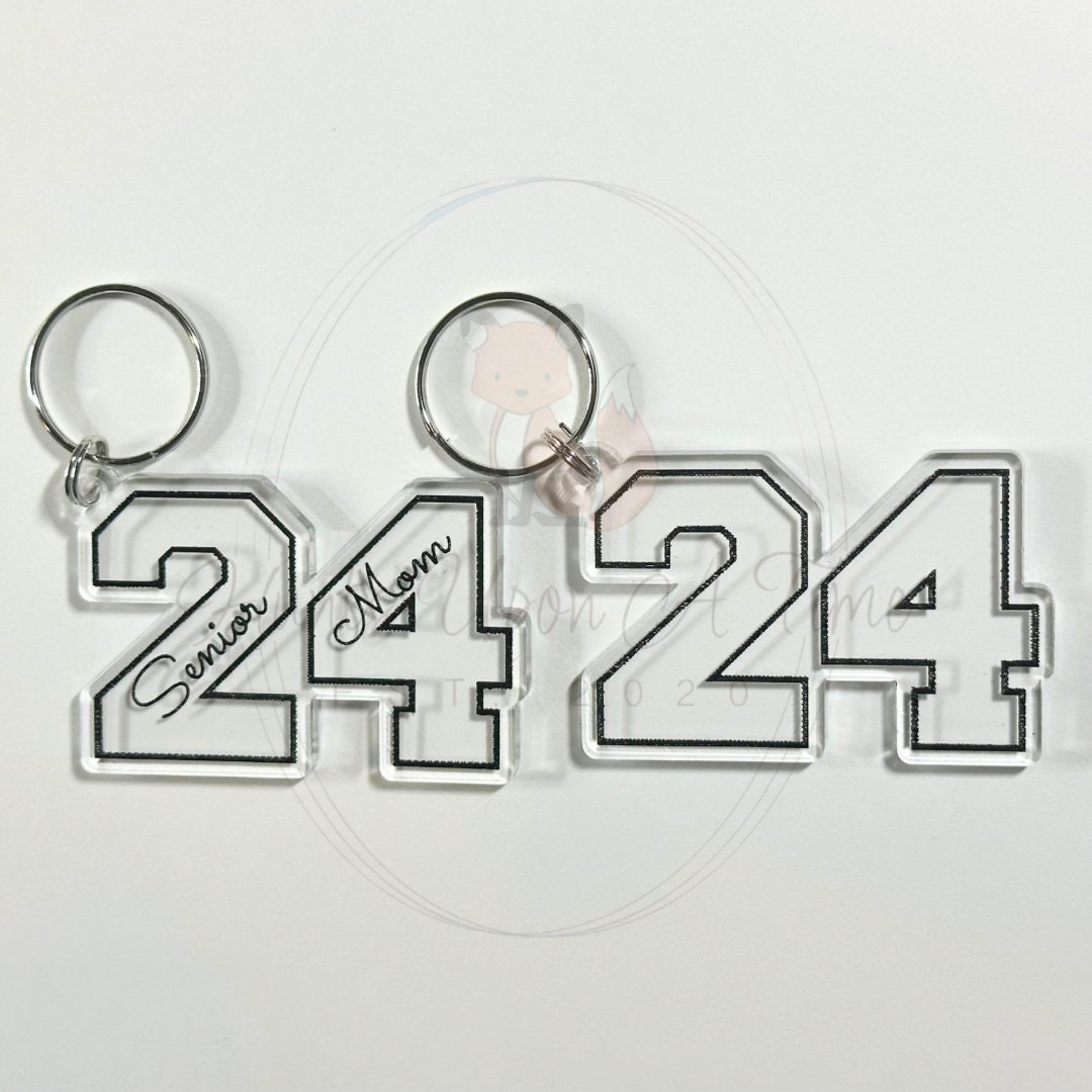 Senior 2024 Acrylic Keychains - Etsy