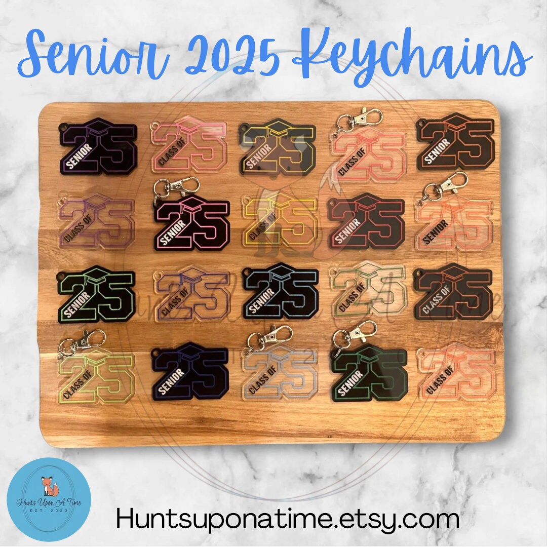 Senior 2025 Acrylic Keychains - Etsy