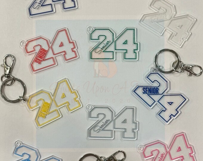 Senior 2024 Acrylic Keychains - Etsy