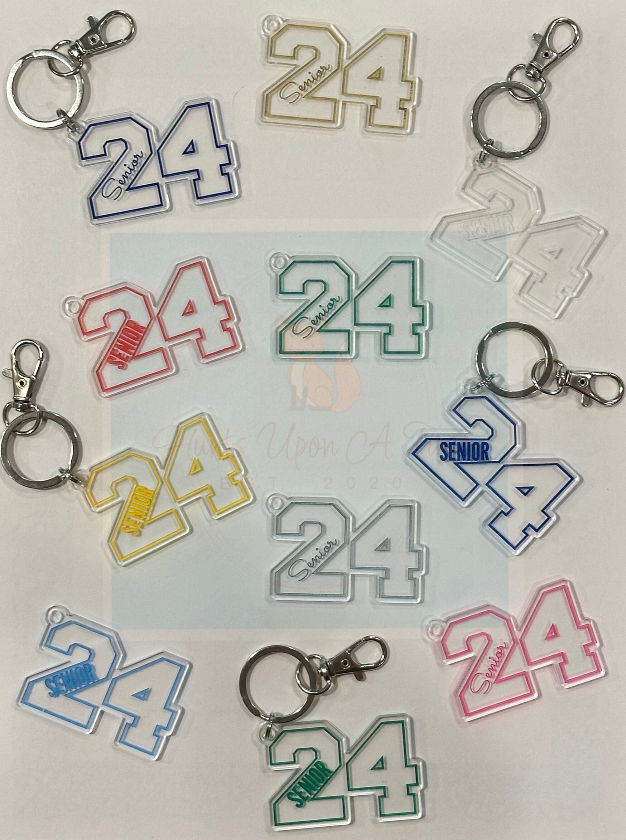 Senior 2024 Acrylic Keychains - Etsy