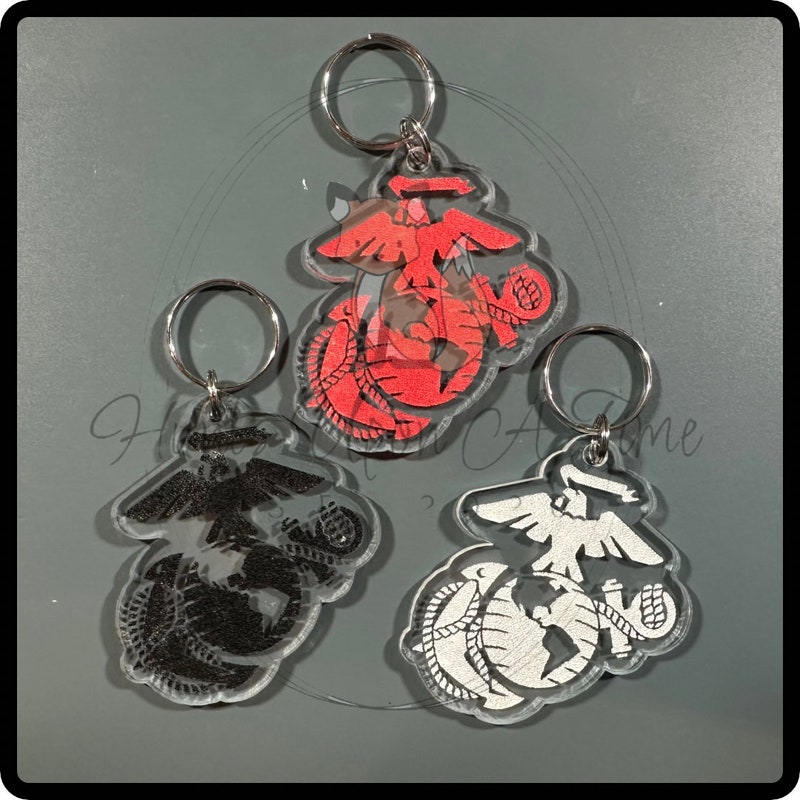 Usmc Keychain - Etsy