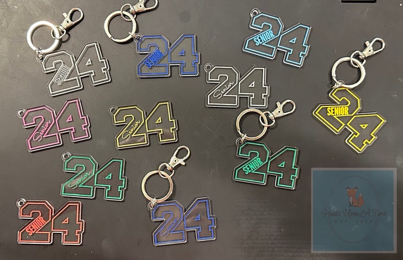 Senior 2024 Acrylic Keychains - Etsy