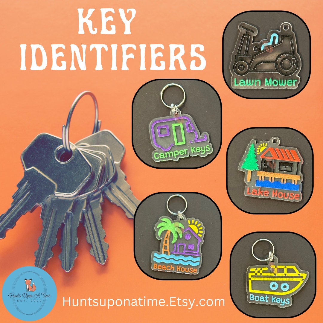 Clear Acrylic Key Identifiers/ Keychains - Etsy