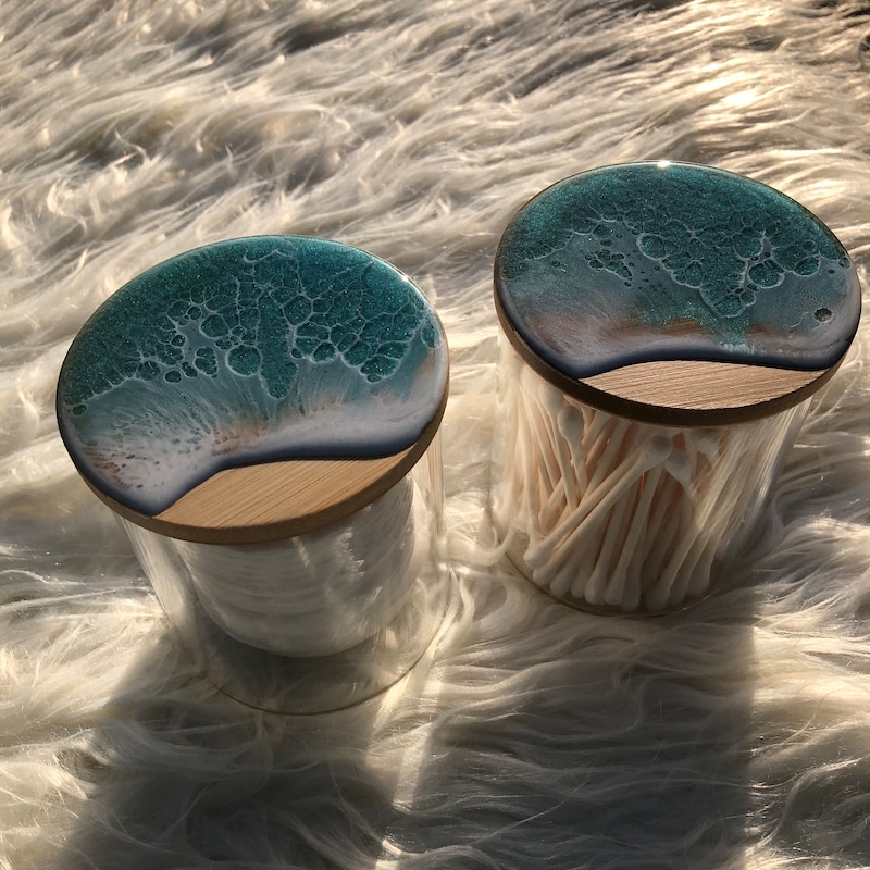 Qtip Jar - Etsy