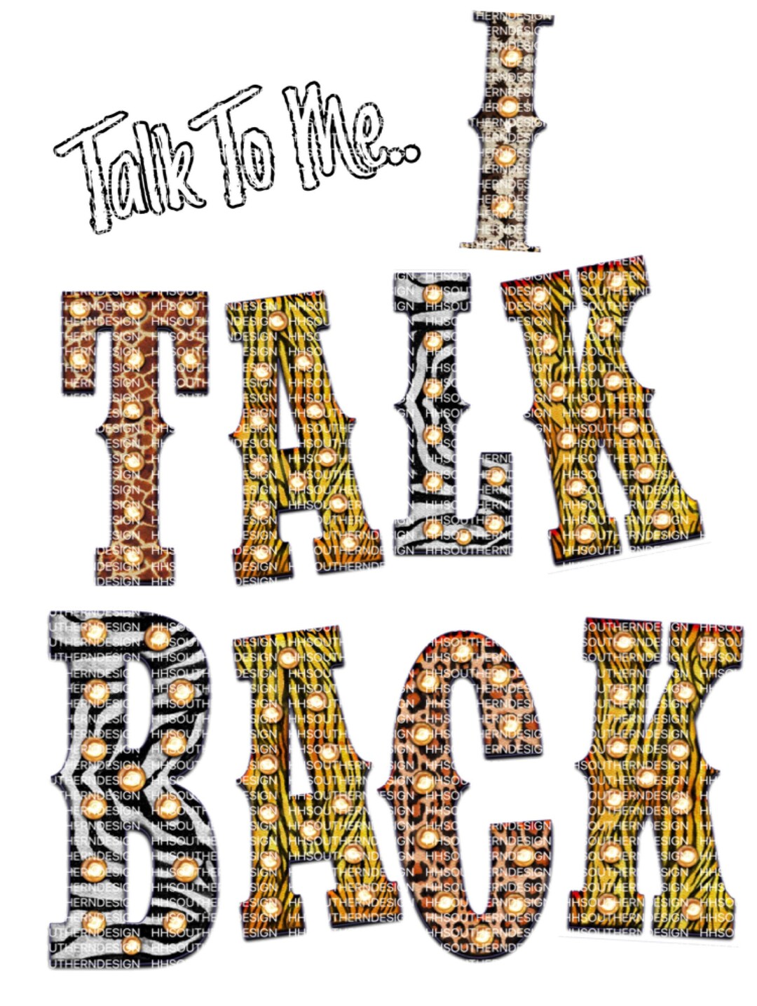 I Talk Back PNG Sublimation - Etsy