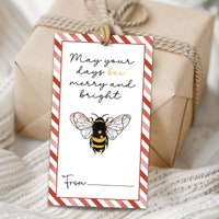 Editable Bee Baby Shower Favor Tags, Thank You for Being Bee-ing Here ...