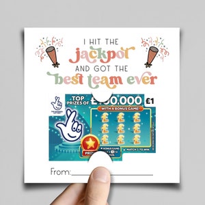 Scratch Card Holder Printable Lottery Ticket Gift fun and Creative ...