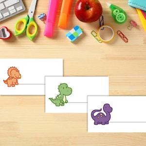 Printable Dinosaur Name Tag Printable: Classroom Cubby Labels (PDF) - Etsy