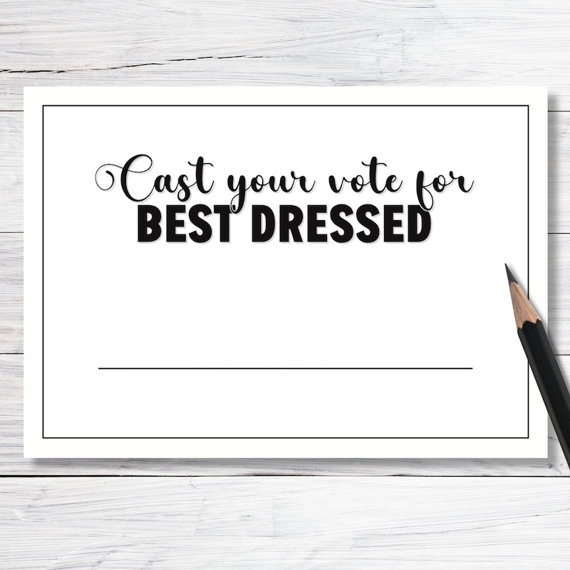 Prom Voting Ballot Printable - Etsy