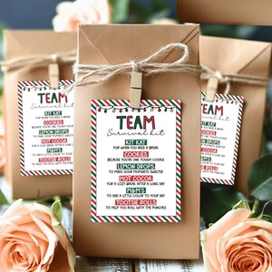 Printable Team Survival Kit Gift Tags - Printable Employee Appreciation ...